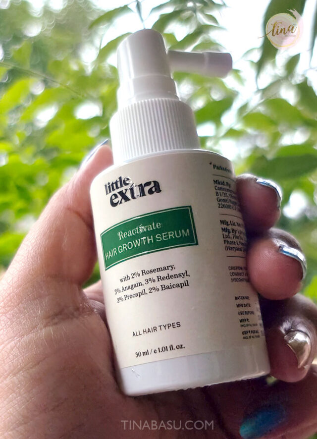 Little Extra Hair Growth Serum Review | Tina Basu